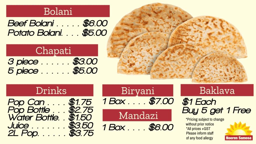 Calgary's Best Samosa - Nooren Samosa