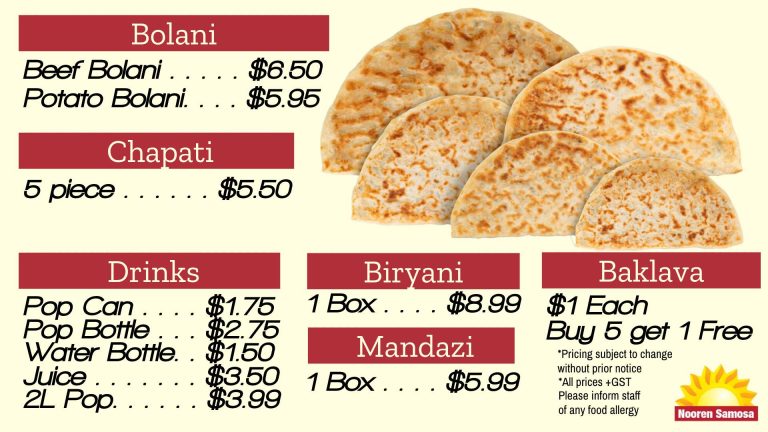 Calgary's Best Samosa - Nooren Samosa